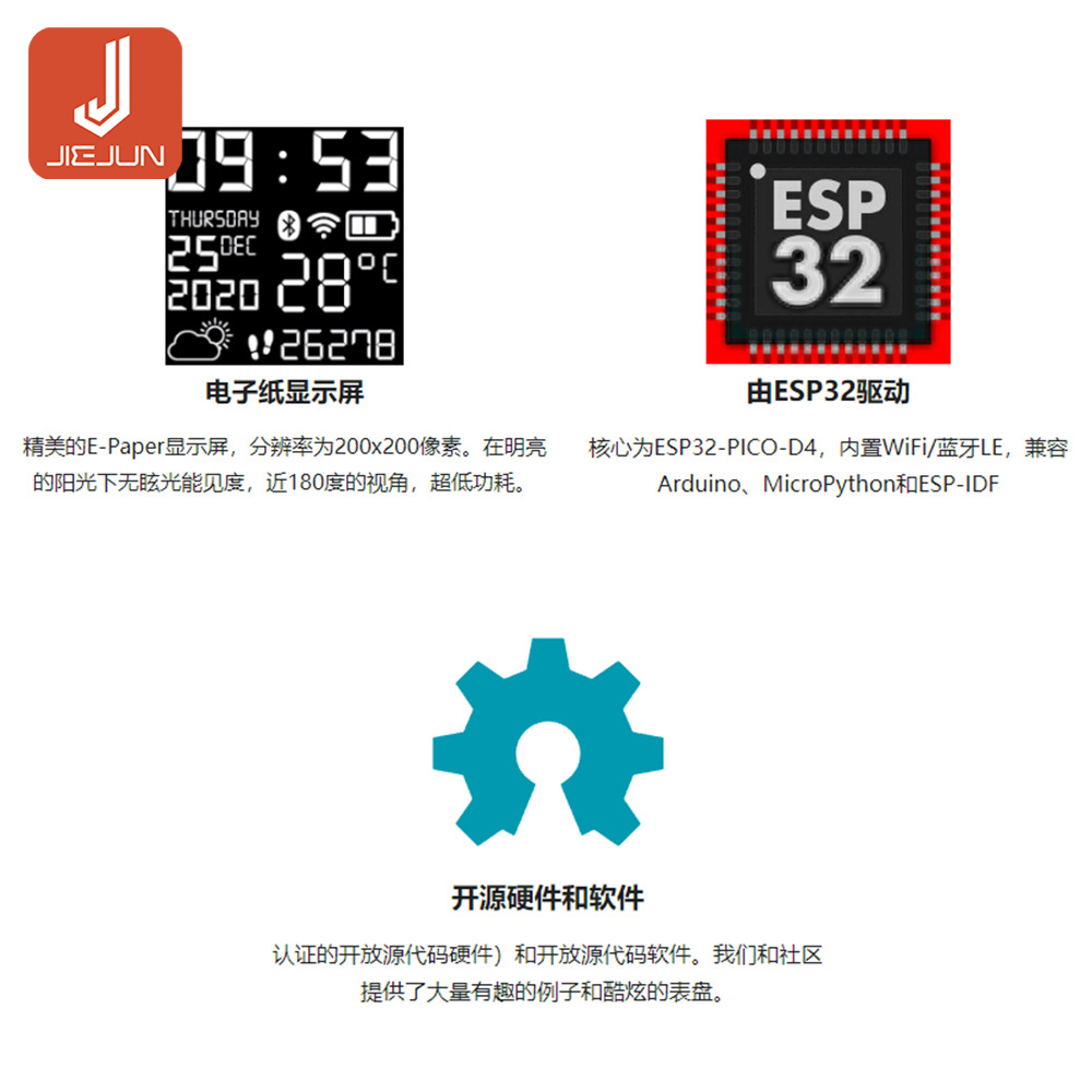 watch Watchy ESP32 Programmable open source electronic watch smart ...