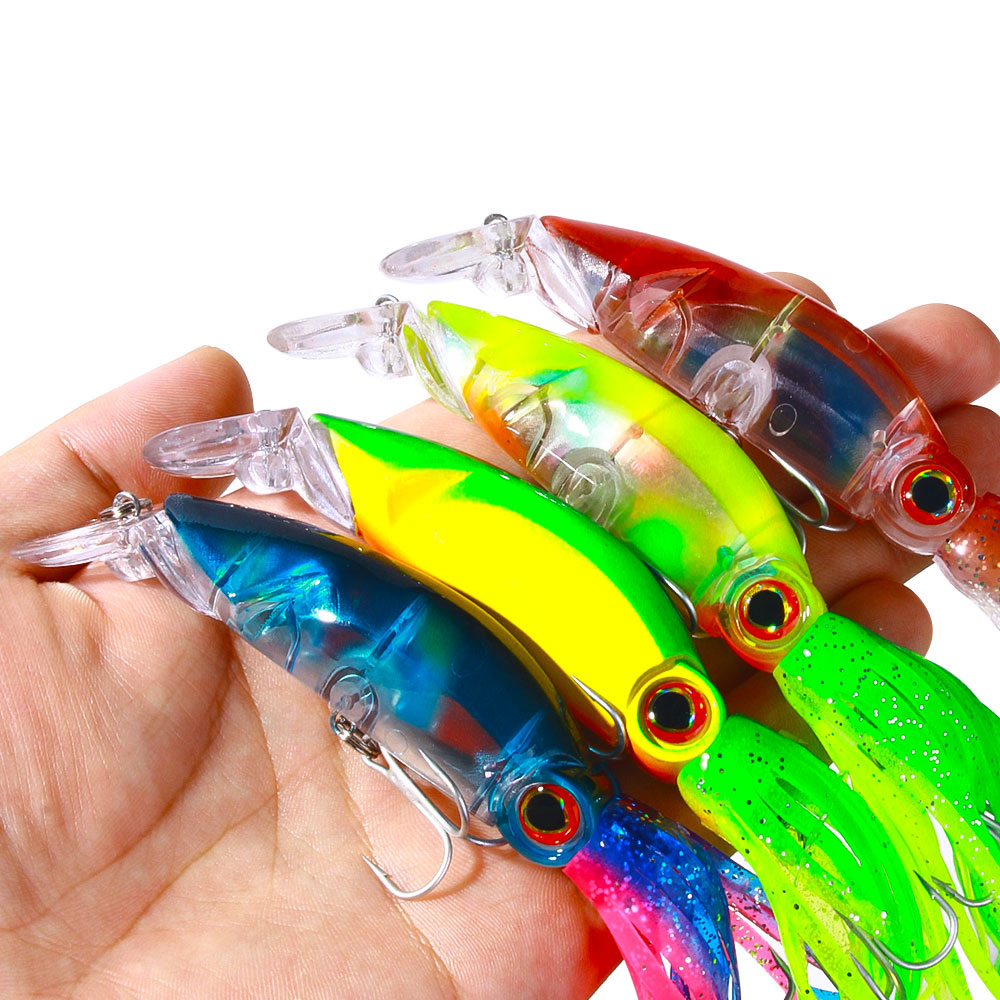 HENGJIA 16.6g/10cm Umpan Pancing Sotong Squid Jig High Carbon Steel ...