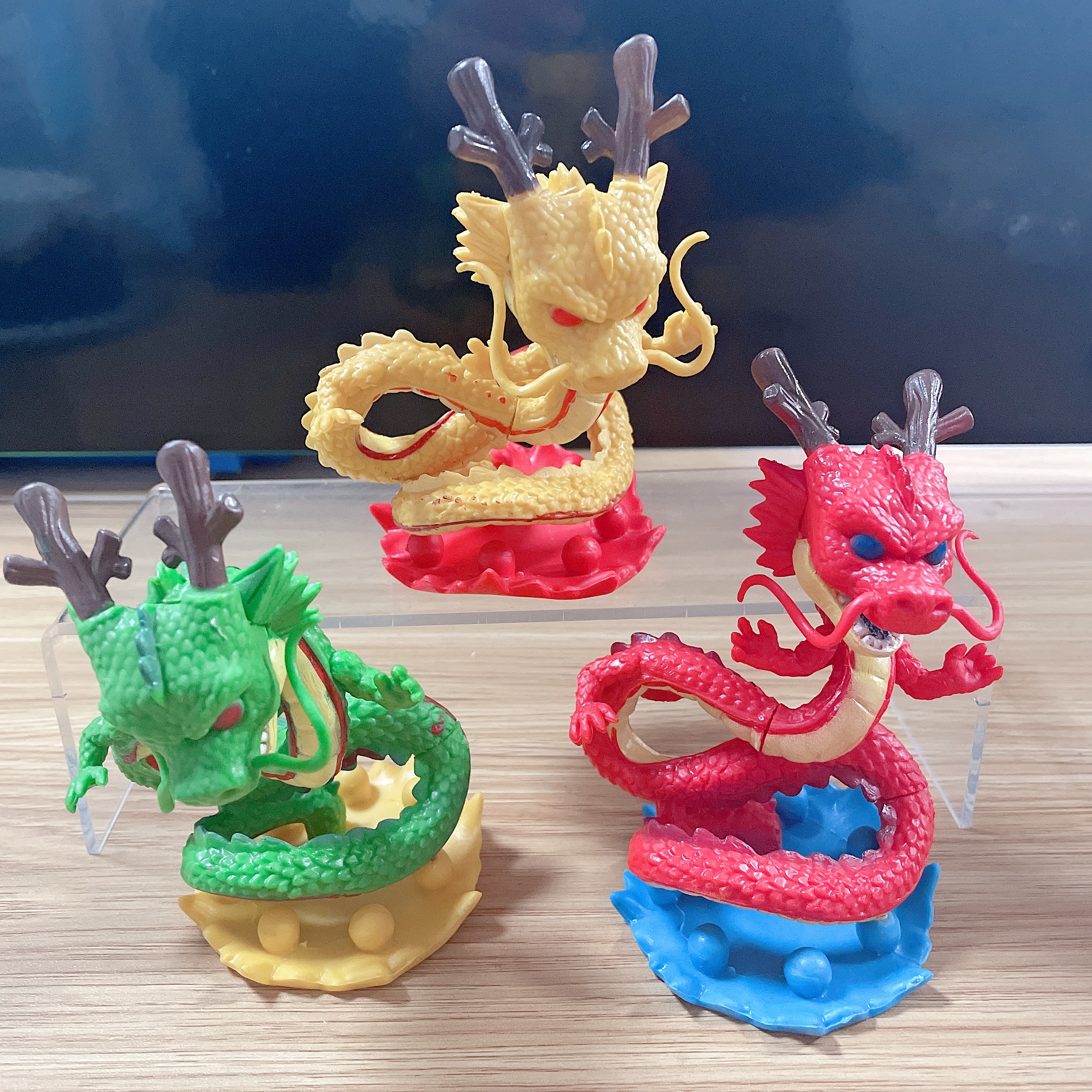 4 Style 10cm Dragon Ball Z Anime Figure Shenron Pvc Model Figurine Doll ...