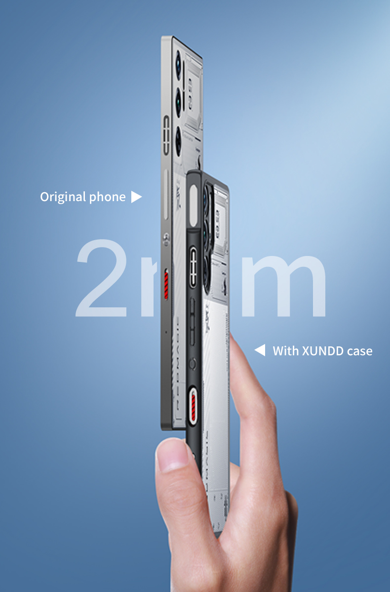 Xundd ZTE Nubia Red Magic 9 Pro/9 Pro+ Case Transparent Shockproof ...