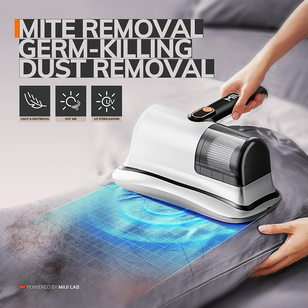 MIUI 70W UV-C Portable Wireless Dust Mite Removal Vacuum Cleaner for ...