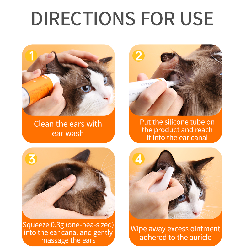 Puainta Ear Drop For Dog And Cat Targeted On Ear Mites Odor Wax ...