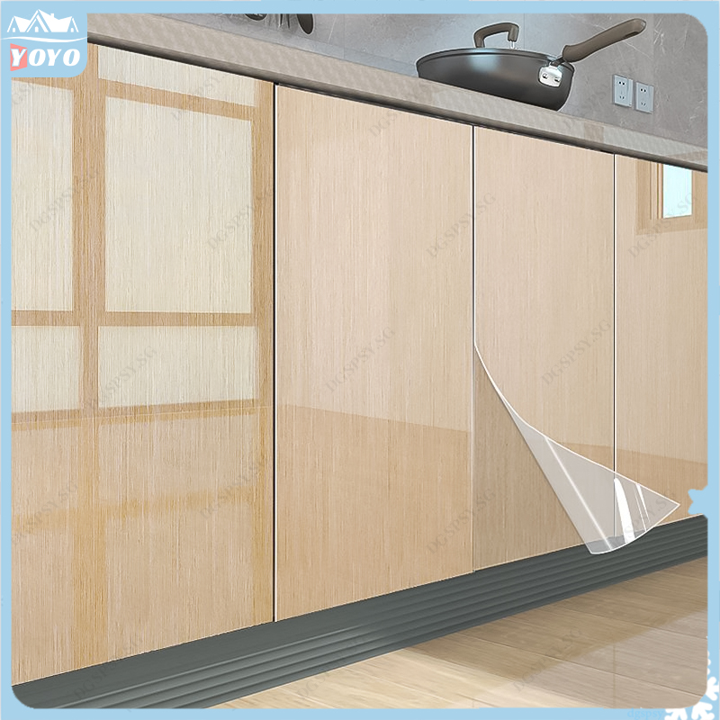 Kitchen greaseproof stickers cabinet protective film transparent ...