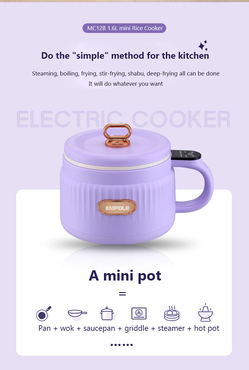 Small multi-functional electric cooking pot periuk 多功能智能电煮锅 ceramic ...