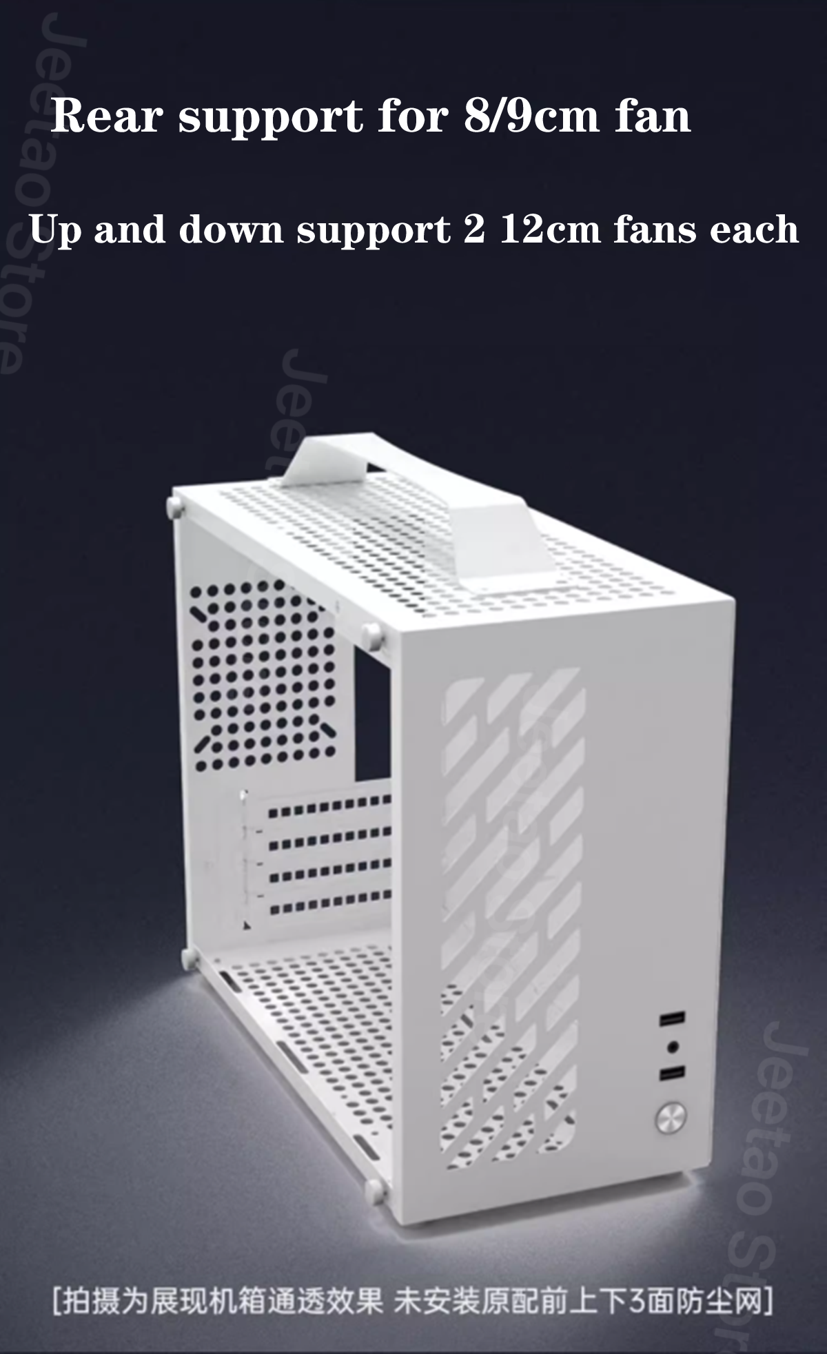 MATX Mini ITX Case for PC Dual USB ATX Power Supply ITX Portable Mini ...