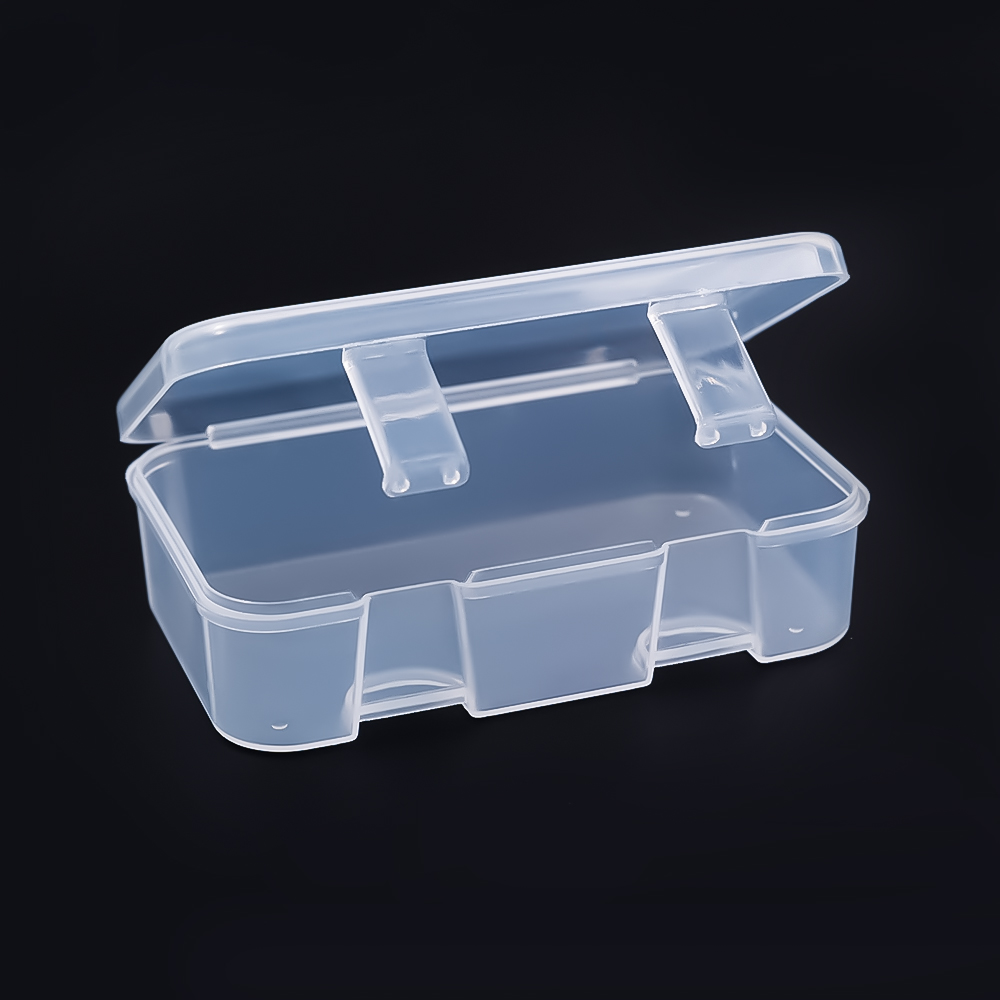 1 Pc Portable Rectangular Transparent Plastic Storage Box with Lid ...