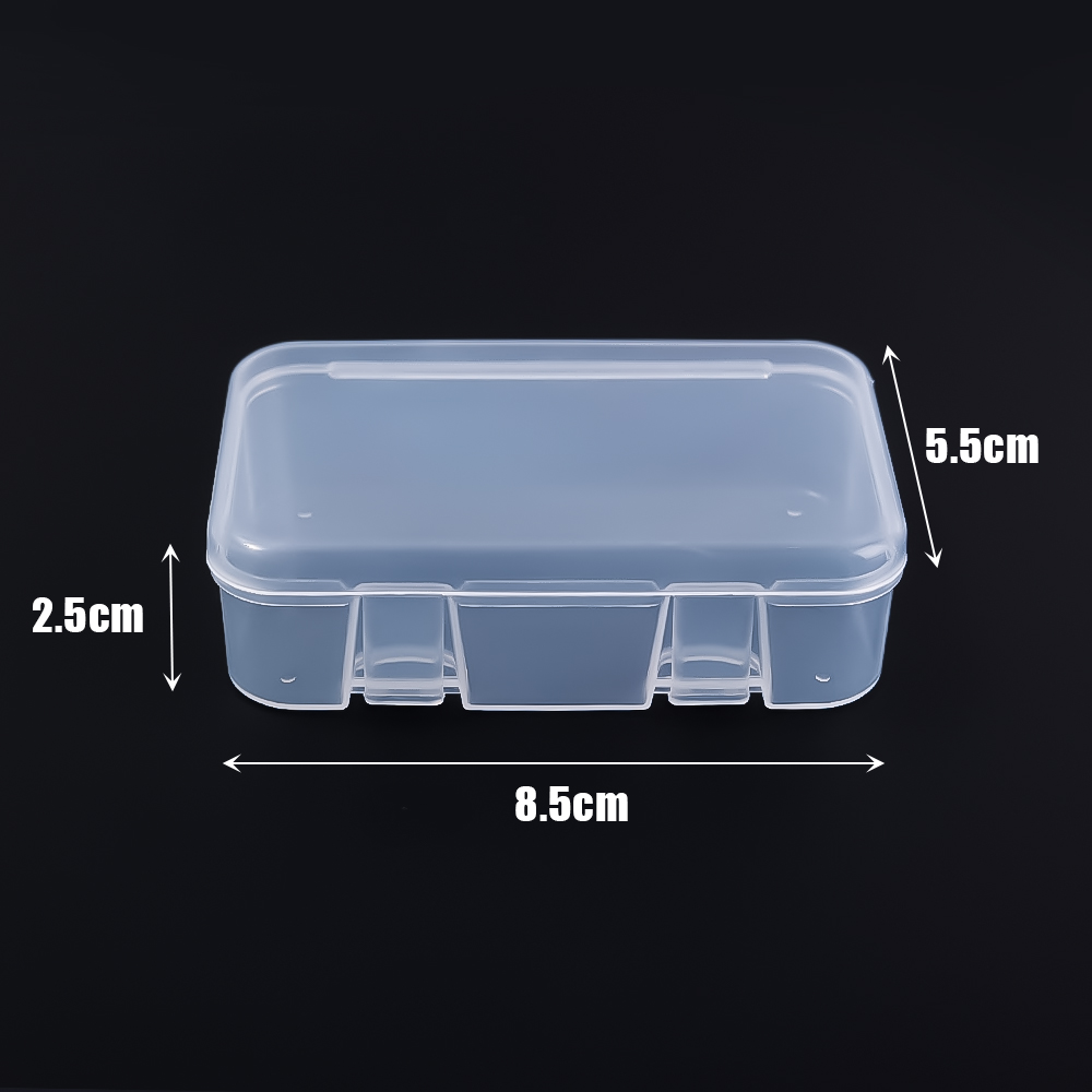 1 Pc Portable Rectangular Transparent Plastic Storage Box with Lid ...