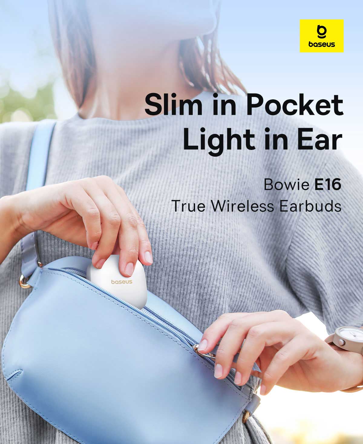 NEW Baseus E16 True Wireless Earbuds TWS 5.3 Bluetooth Earphone With ...