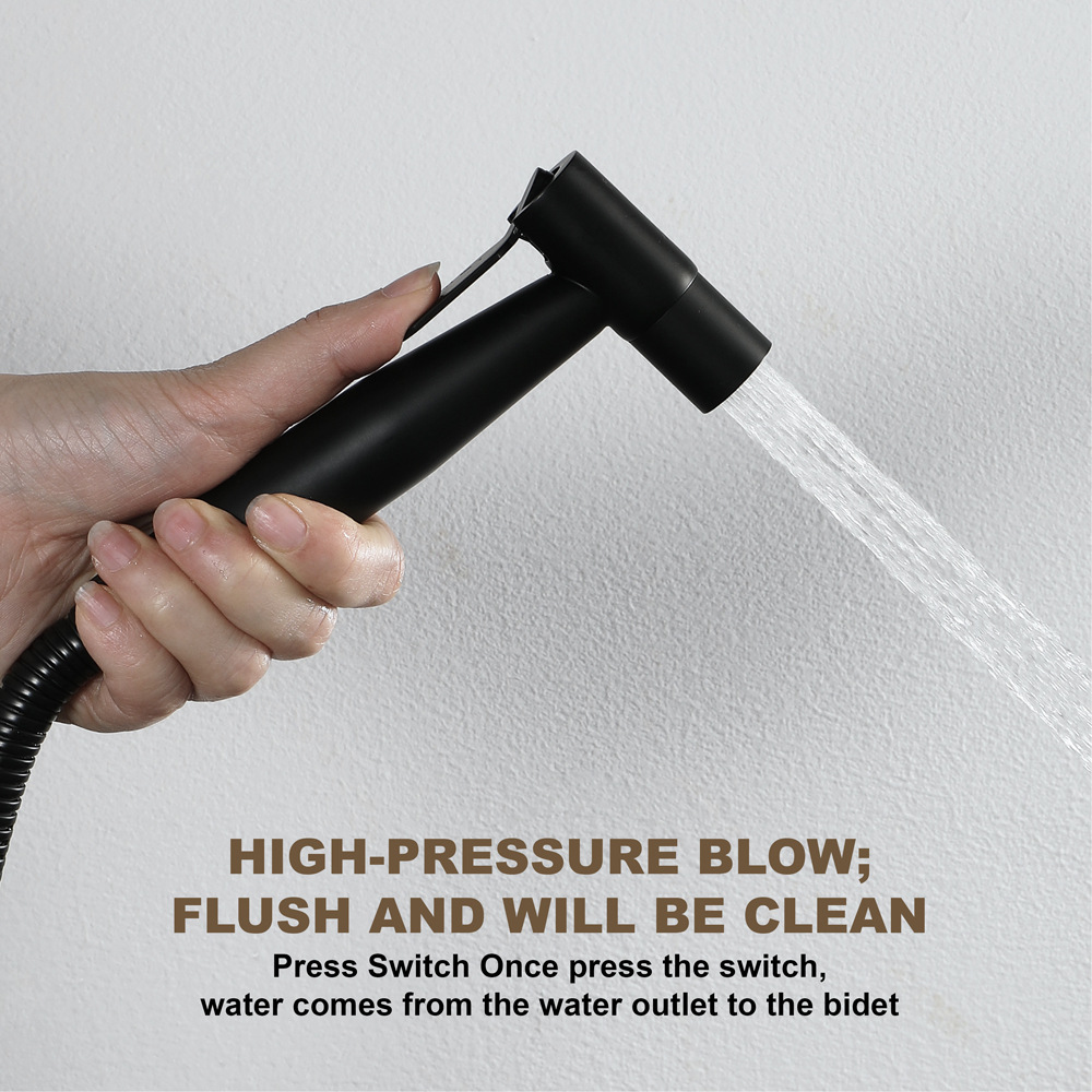 Bidet spray Stainless steel Handheld Spray gun Toilet sprayer Bathroom ...