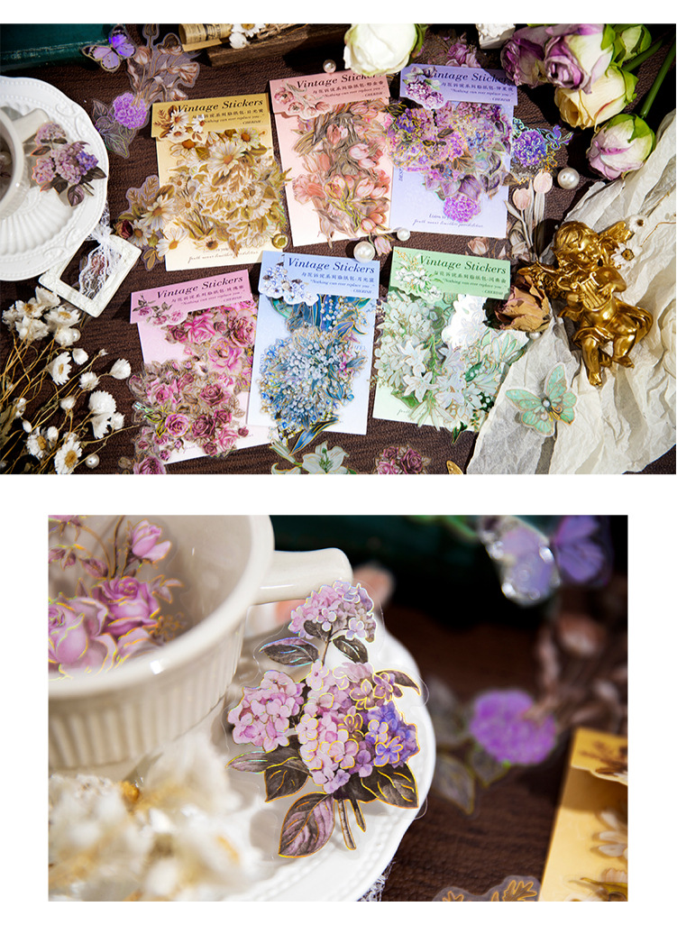 ENWEI 20 Pcs [Speak To Flowers Series] Aesthetics Butterfly Journal ...