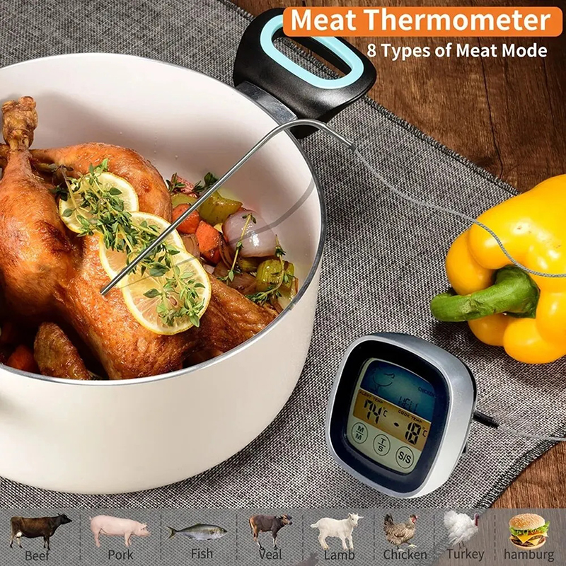 KIPRUN Digital Kitchen Thermometer, Oven Temperature Heat Meter Kitchen ...
