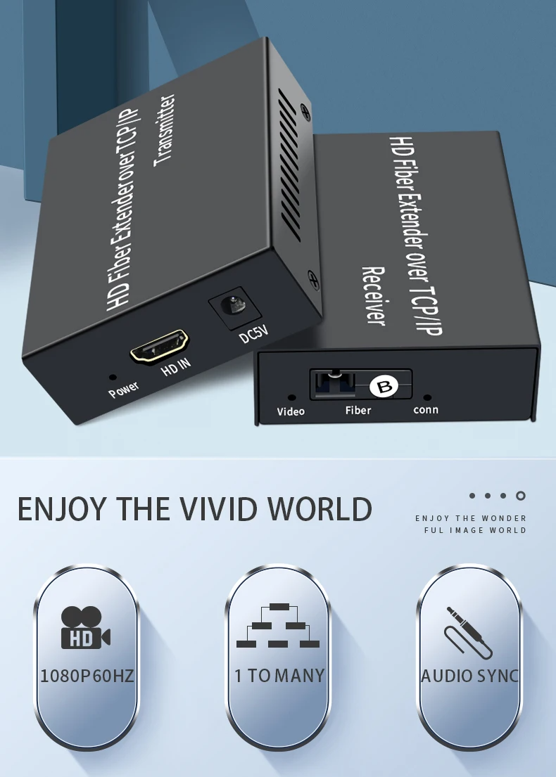 ⭐⭐⭐3Km HDMI Fiber Extender over SC Fiber Optical Cable 1080P 20Km HDMI ...