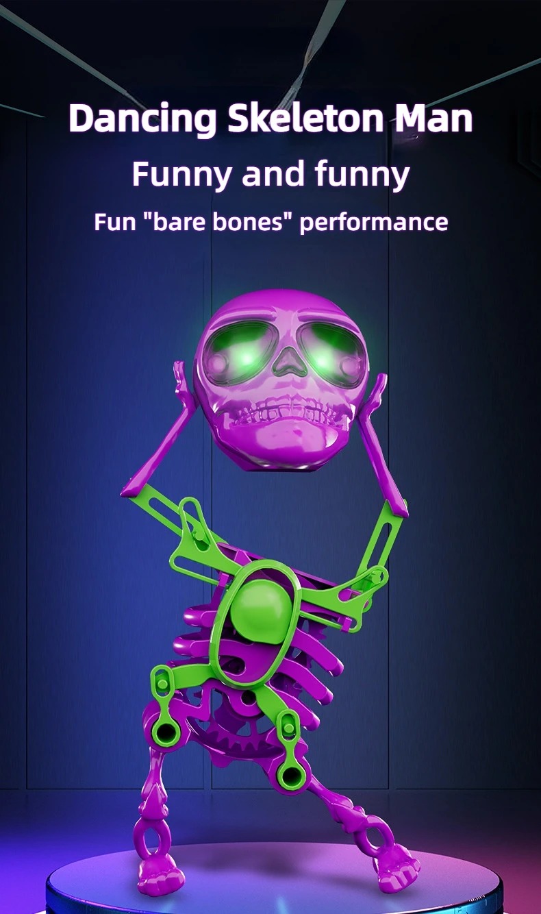 3D Printing Dancing Pink Skull Skeleton Interesting Mini Skull Spooky ...