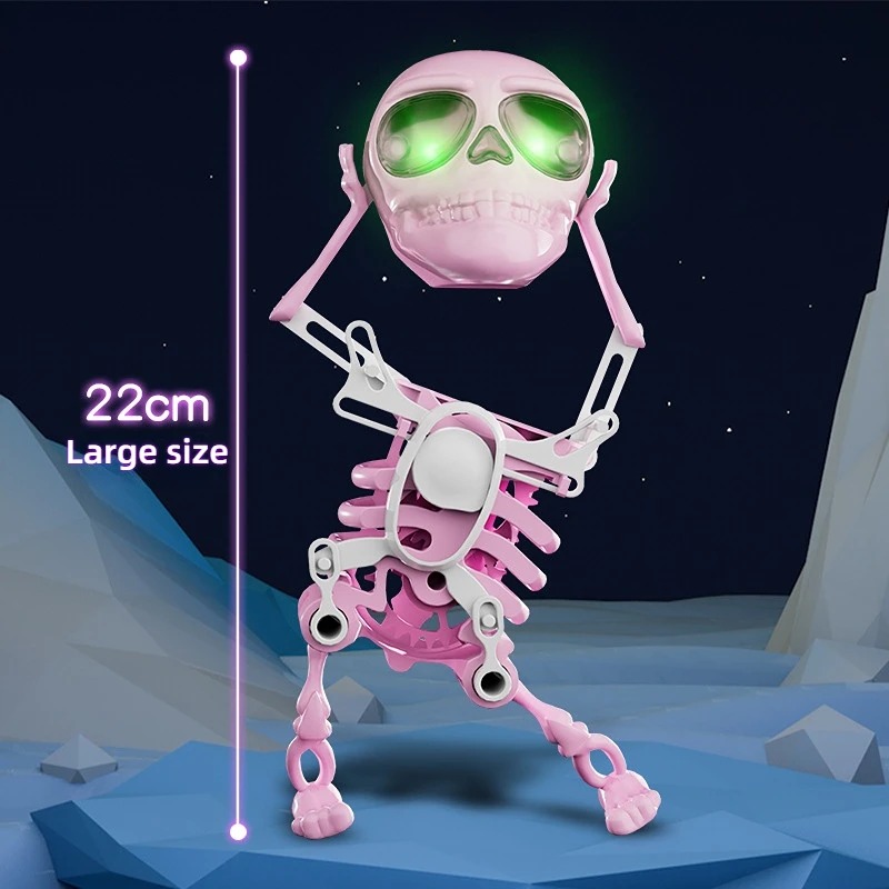 3D Printing Dancing Pink Skull Skeleton Interesting Mini Skull Spooky ...