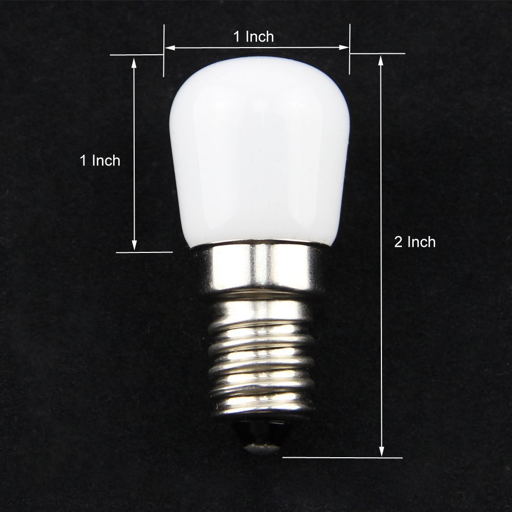 LED Refrigerator Bulbs, 220V E12/E14 Fridge Mini Light Bulb Lamps Screw ...