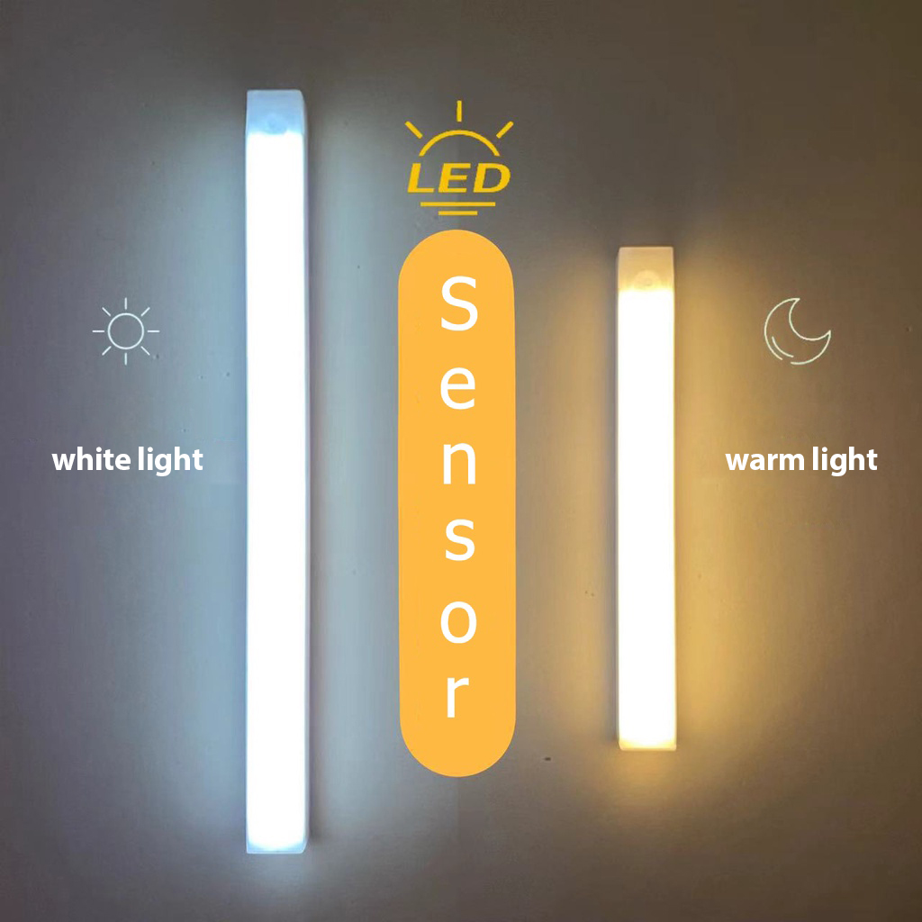 LED Light Rechargeable USB Night Light Motion Sensor Smart Wireless ...