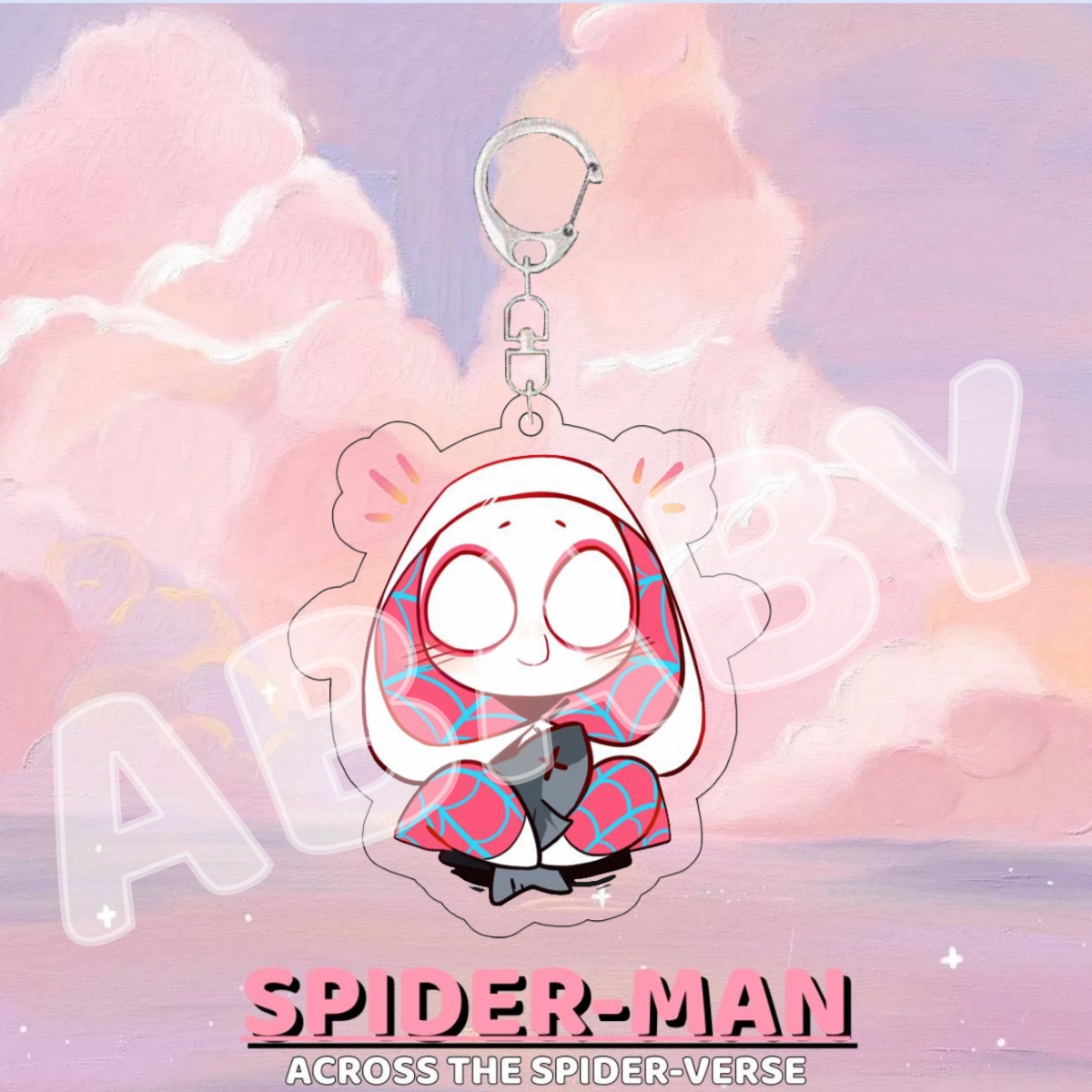 Spider-Man across the Spider-Verse Gwen/Miles acrylic keychain couple ...
