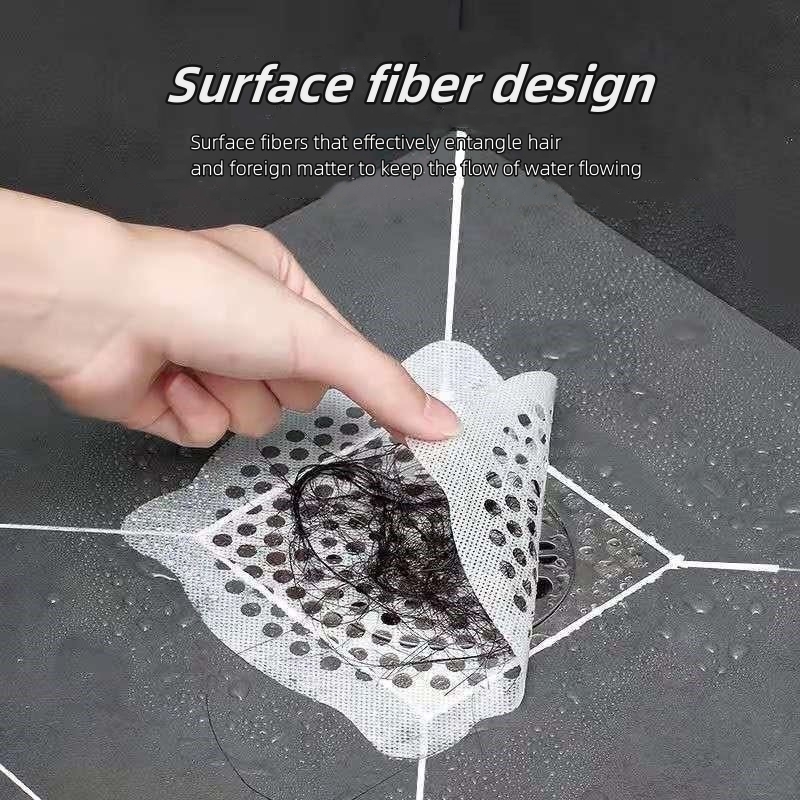 20 Pack, Disposable Shower Drain Cover Hair Catcher Shower Drain Mesh ...