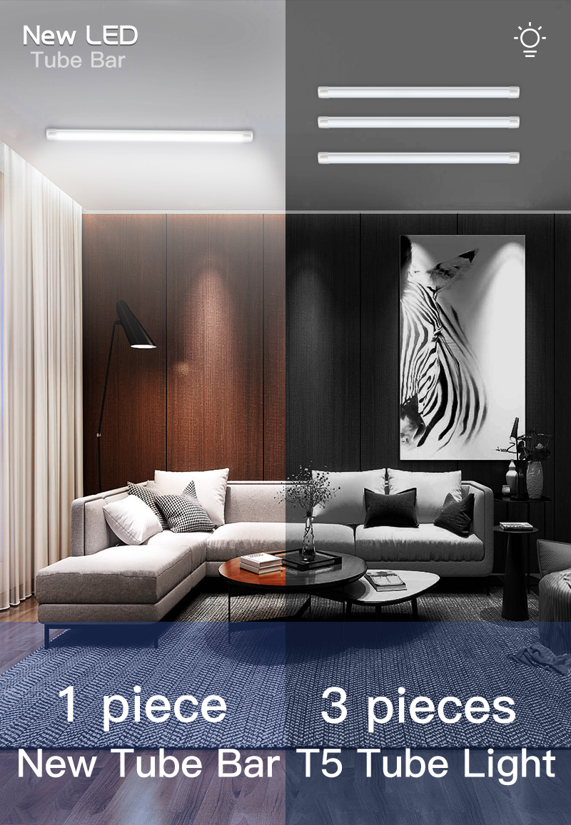 LED Tube Light Super Bright Cabinet Lamp 30/60/50/90cm Led Kitchen ...