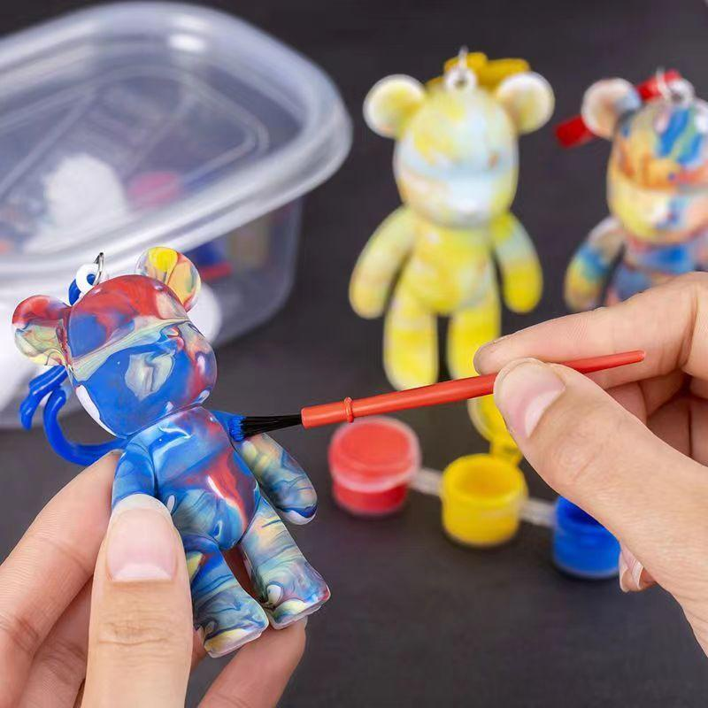 Fluid Bear DIY Keychain Violent Bear Children's Day Handmade Creative ...