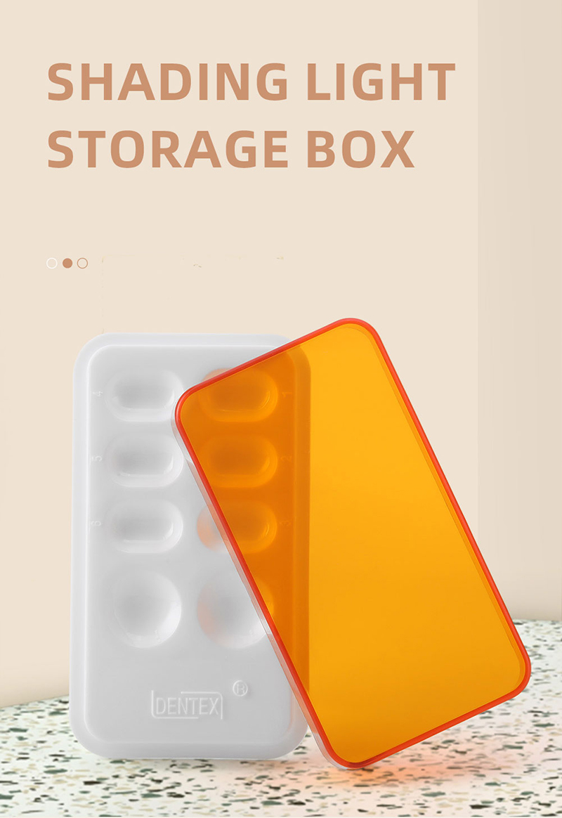 Dental Veneer Storage Box Teeth Patch Shading Light Case Denture ...