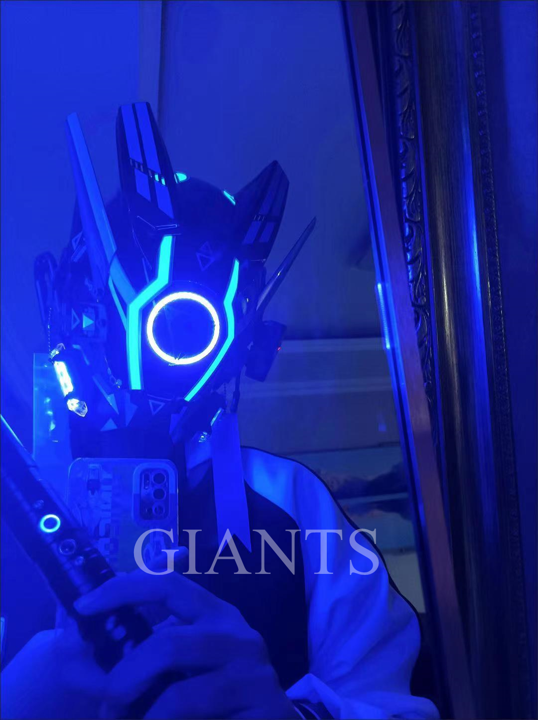 Cyberpunk mask helmet Full Face Black Handsome Mask Samurai mask ...