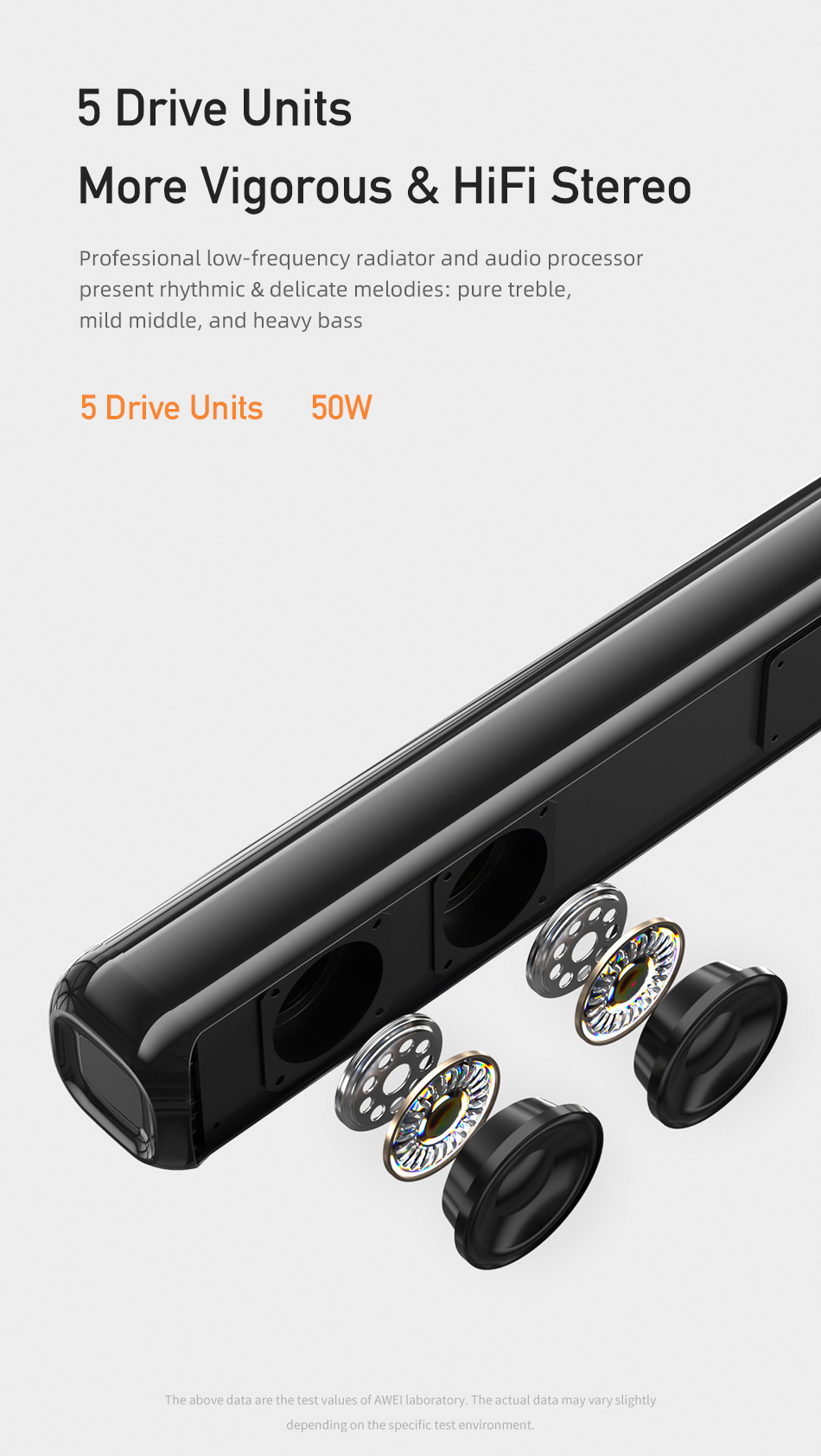 Awei Y520 110W Home Theater Speaker TV Home Speaker Bass Soundbar ...