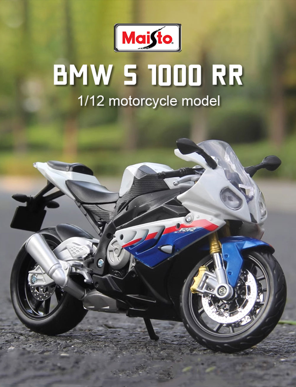 1:12 BMW S1000RR Diecast Motorcycle Model Toy SUZUKI GSX R1000R Hondas ...