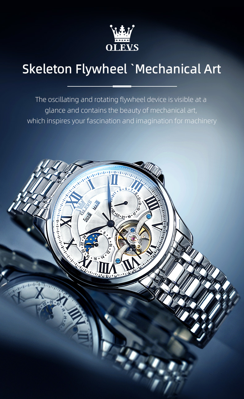 Olevs Jam Tangan Besi Lelaki Original 100 Waterproof Fashion Luxury ...