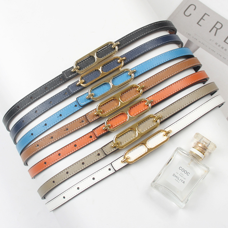 Belt Woman Casual Basic Porous Adjustable Double Sided Use Belt Tali ...