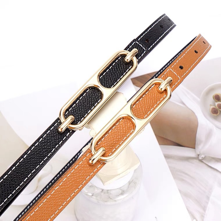Belt Woman Casual Basic Porous Adjustable Double Sided Use Belt Tali ...