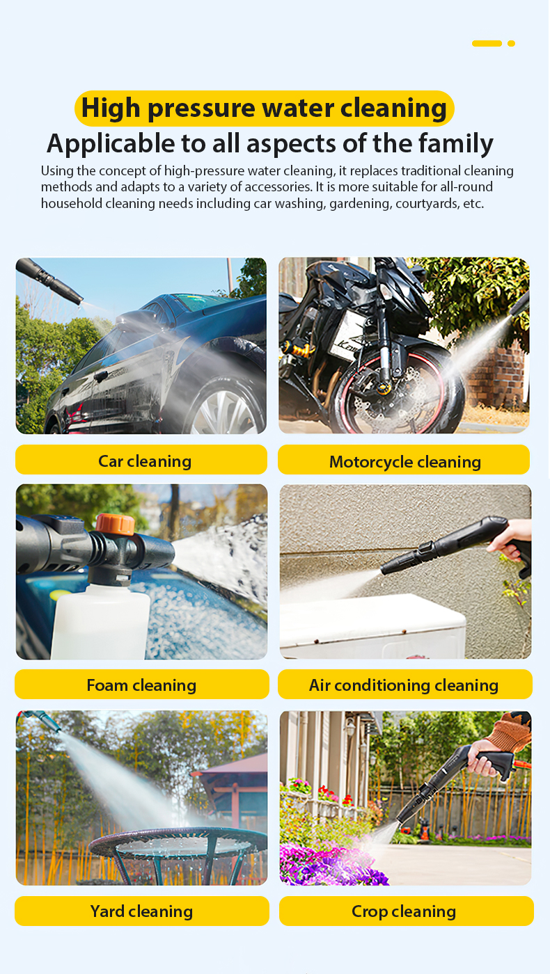 SOARFLY 4800W Water Jet High Pressure Cleaner Jek Washer Jack Sprayer ...