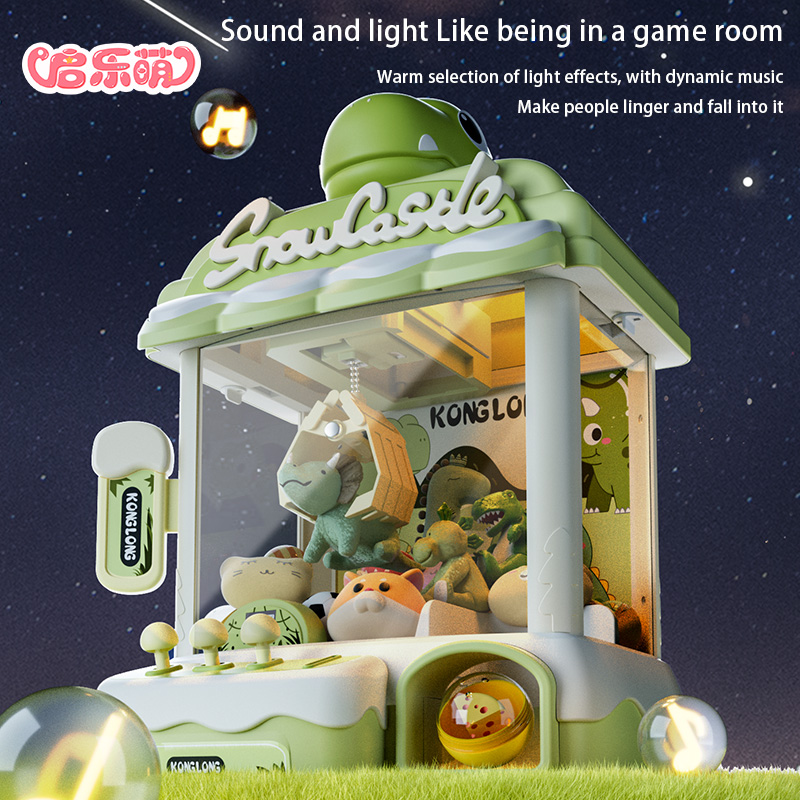 [Qilemeng] Dinosaur Claw Machine Large Doll Machines Toy Electronic ...