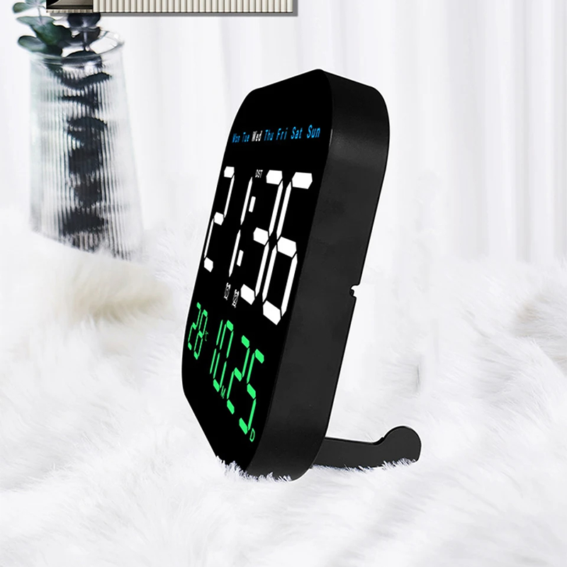 LED Digital Wall Clock Large Screen Time Temperature Date Week Display ...