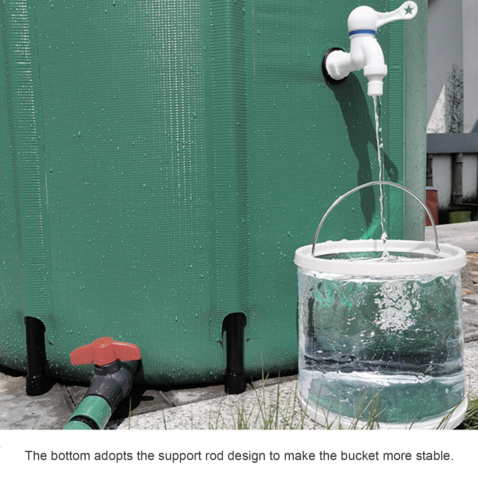 Portable Rain Barrel Water Butt 100/200L/250L/500L/750L Collapsible ...