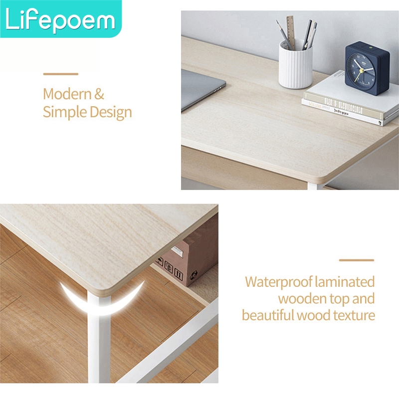 Computer Desk Study Table Simple Modern Writing Student 60 cm 80cm Economy Furniture Meja ...