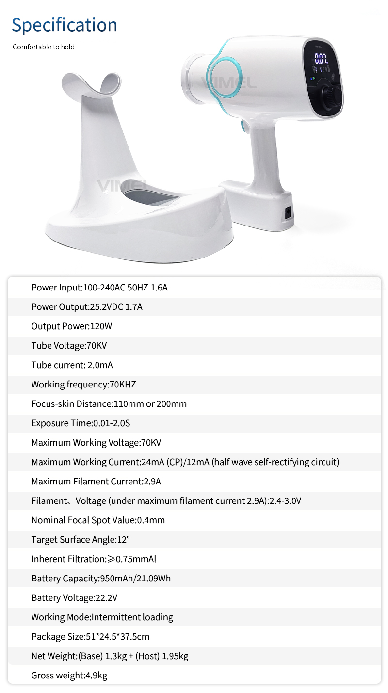 Portable Hyperlight Dental X Ray Machine 70KV Gun Type X Ray Unit ...