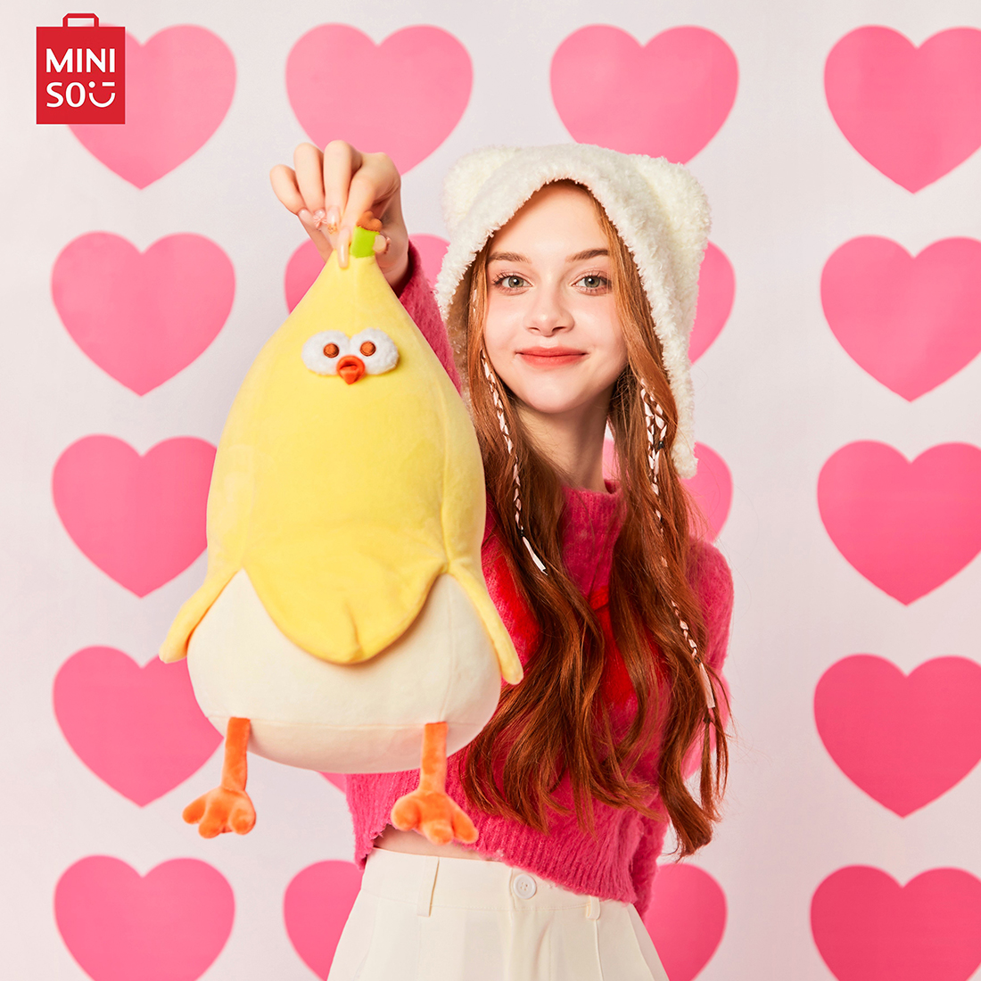 MINISO DunDun Series Plush Stuffed Chicken Banana Chicken Watermelon ...