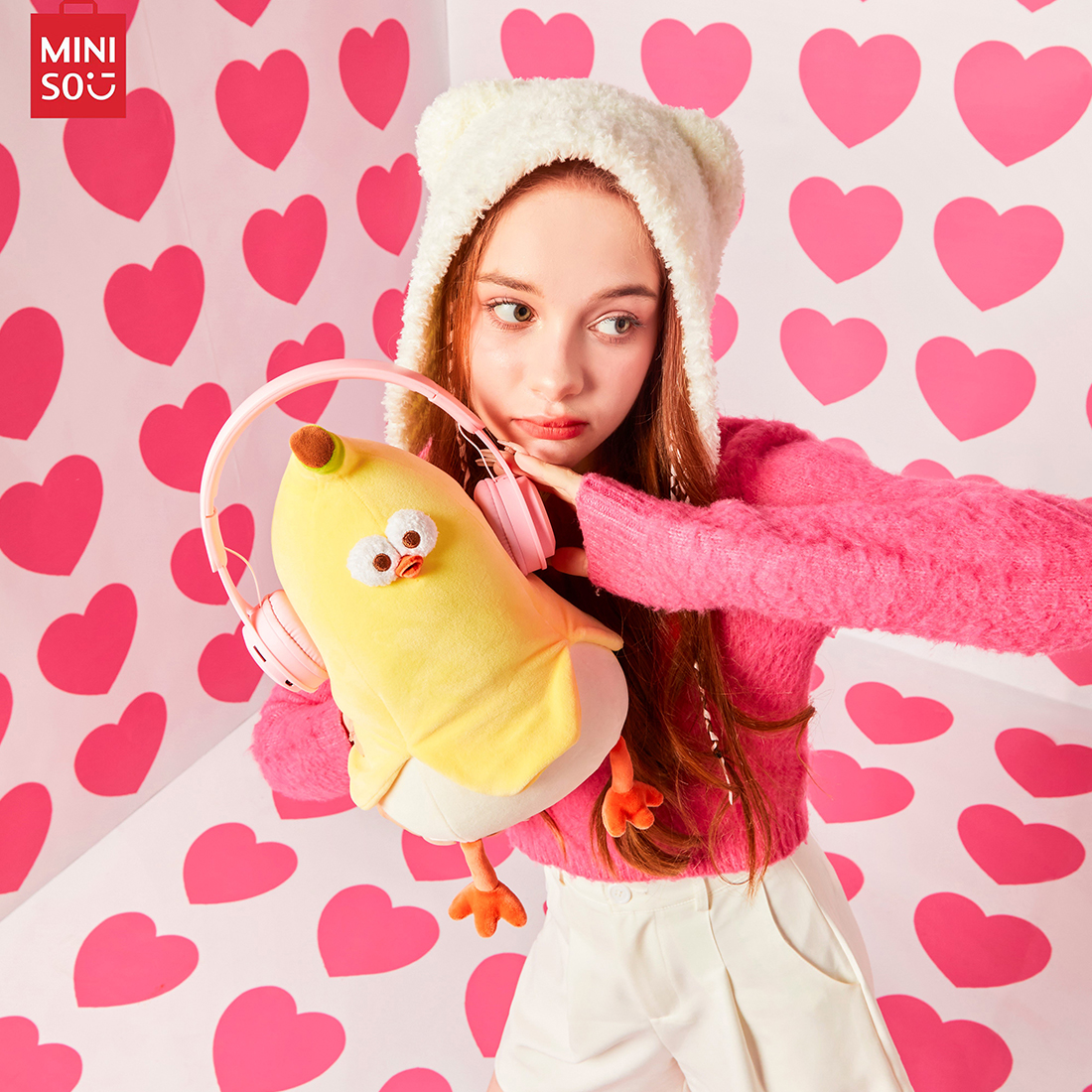 MINISO DunDun Series Plush Stuffed Chicken Banana Chicken Watermelon ...