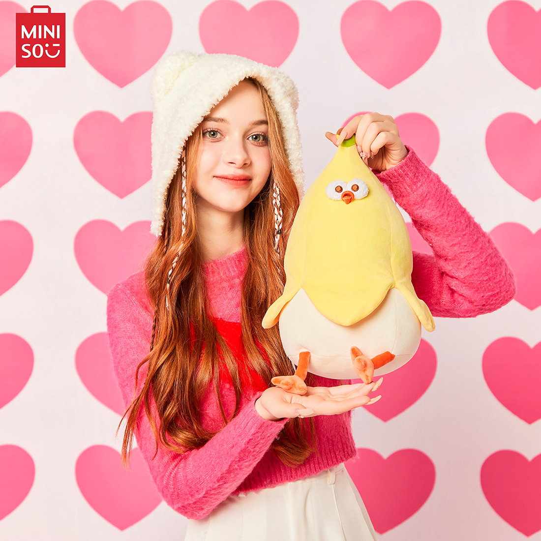 MINISO DunDun Series Plush Stuffed Chicken Banana Chicken Watermelon ...