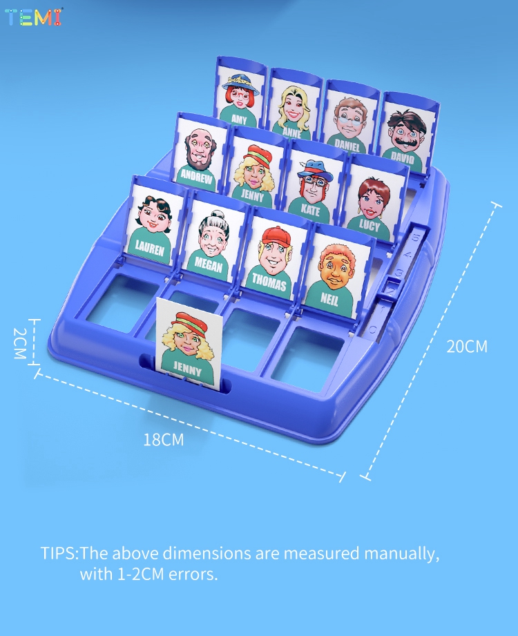 TEMI Kids Guess Who is it?? Board Game Interactive Toy Early Learning ...