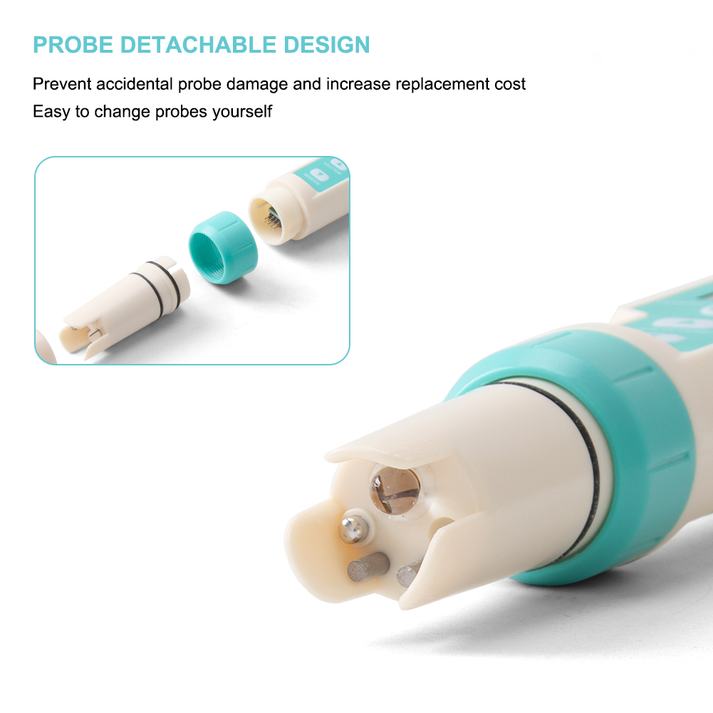 YIERYI 7 in 1 PH/EC/TDS/Salinity/S.G/ORP/Temperature Meter Digital ...