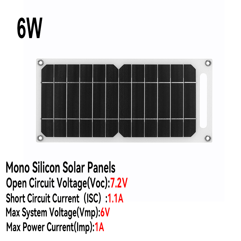 【Local Delivery】PowMr 6W Solar Panel Flexible Monocrystalline Solar ...
