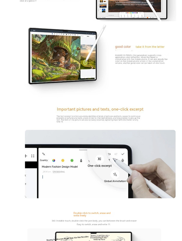 Huawei M-Pencil third-generation handwriting pen Matepad Pro tablet ...