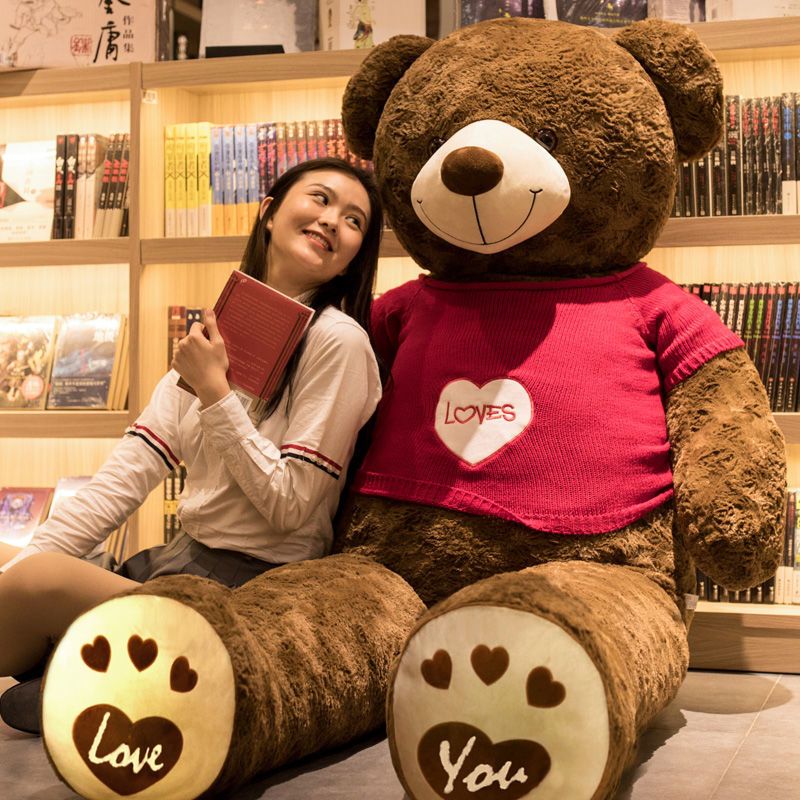Big teddy panda Plush toy teddy bear doll hug bear cute big pillow ...