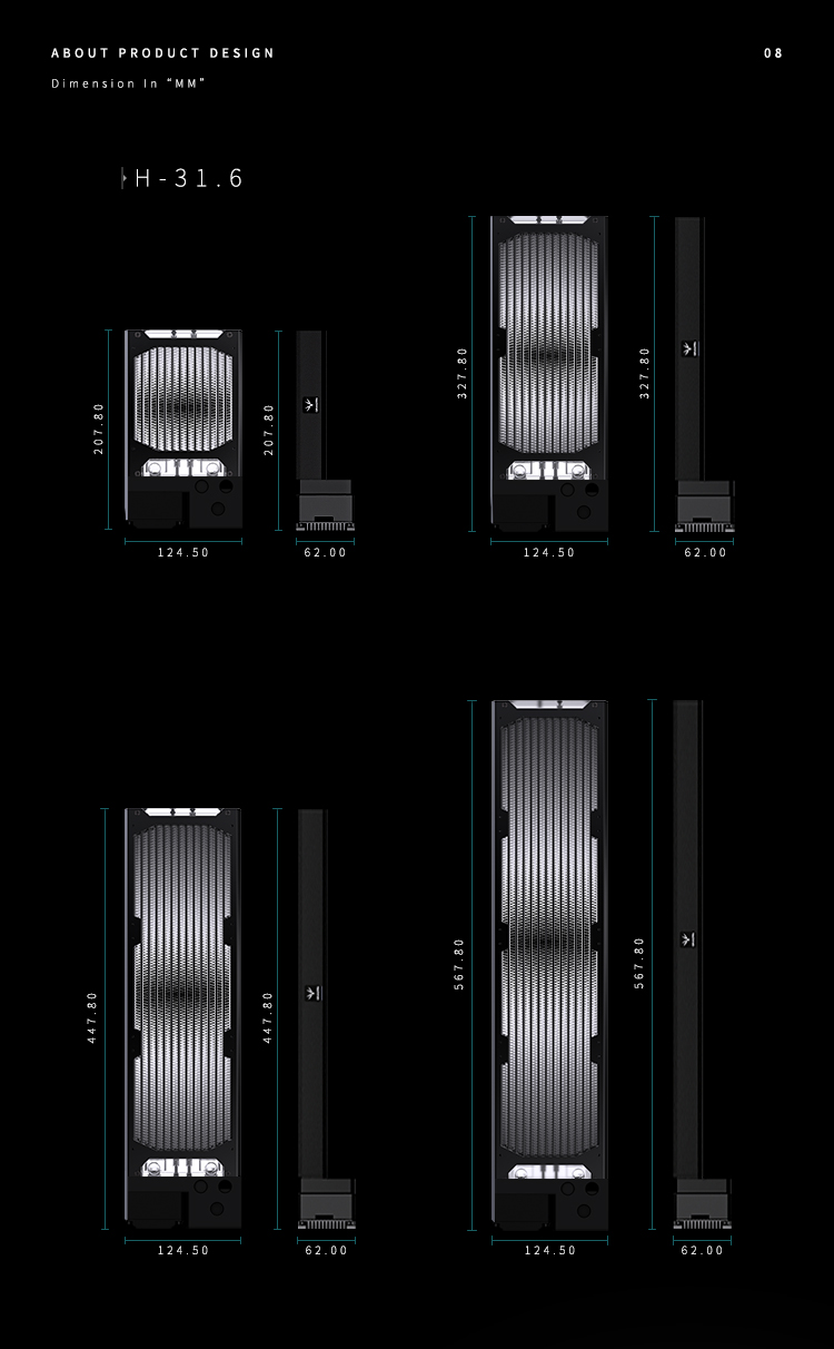 Granzon Integrated AIO Pump Radiator Combo 30mm Thickness Copper ...