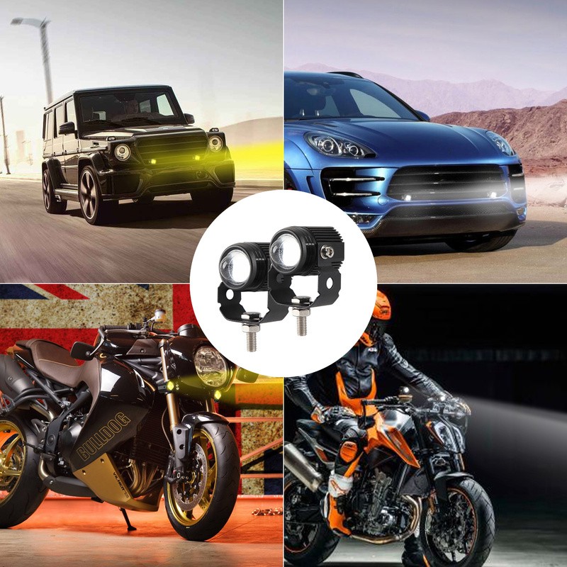 2PCS（with Switch）LED Spotlights Car Spotlights Motorcycle Sport Lights ...