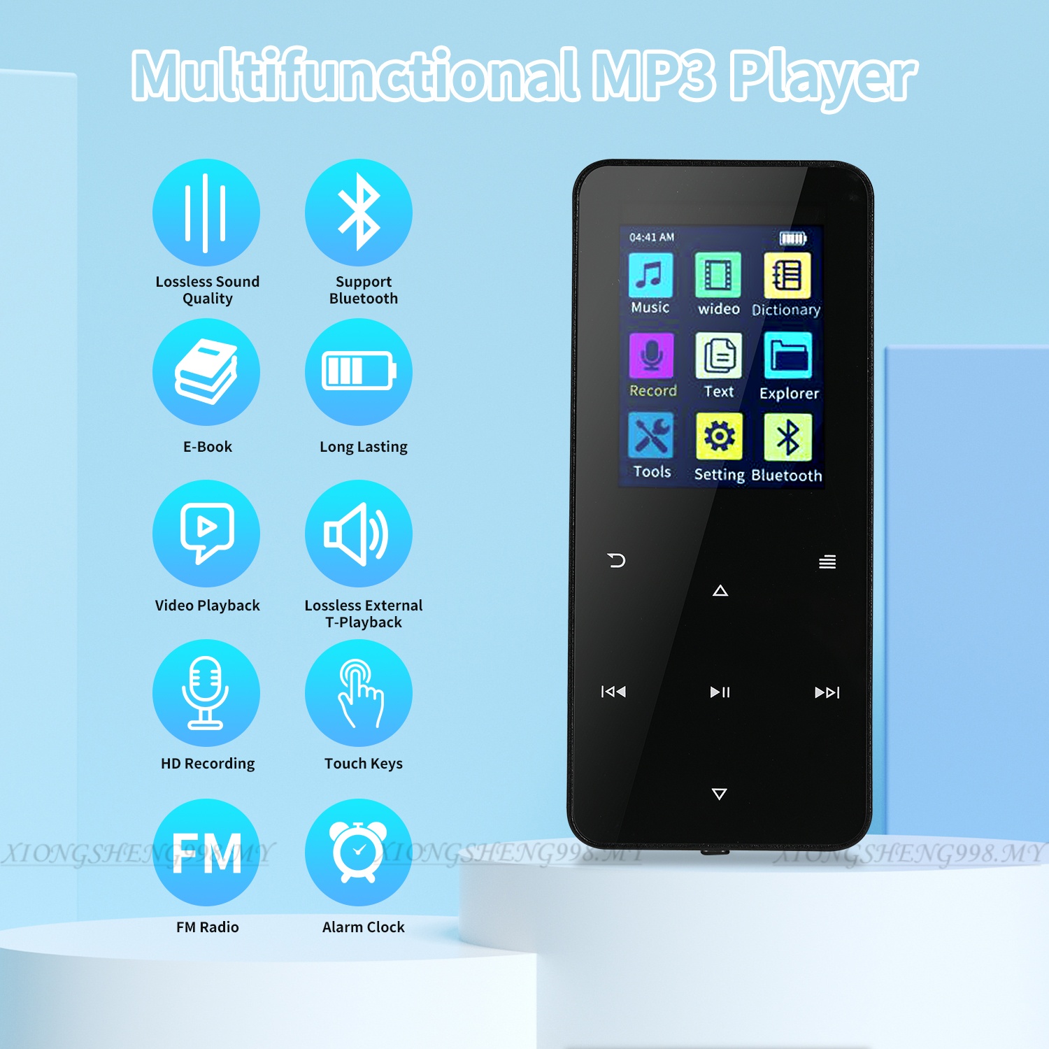 MP3 MP4 Walkman Student-specific Recorder Built-in capacity MP3 player ...