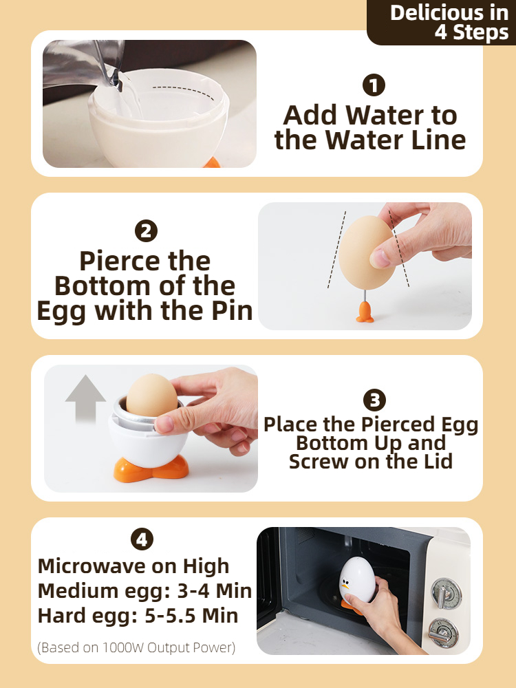 joie Microwave egg boiler eggy Microwave Egg Poachers Cooker Steamer ...