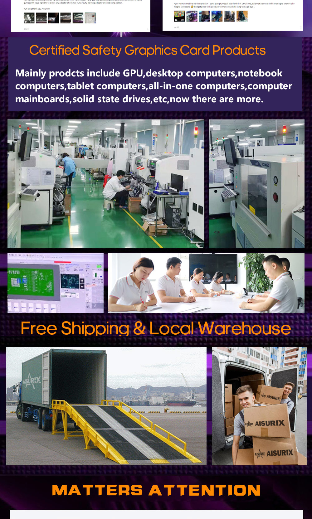 AISURIX RX 5500XT 8G Graphics Card GDDR6 128bit Video Card GPU Gaming ...